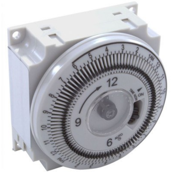34-0033-K: Timer, 24 HR, 120V, 60HZ, 21A, w/Override Switch - Pool ...